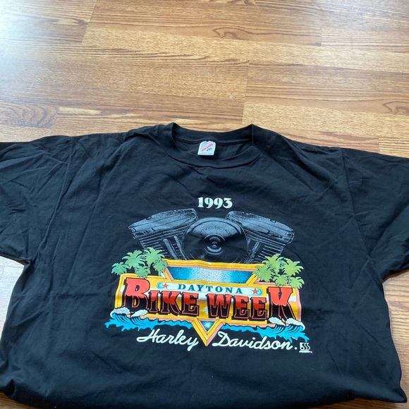 Jerzees | Shirts | Vintage 993 Harley Davidson Daytona Bike Week Tee ...
